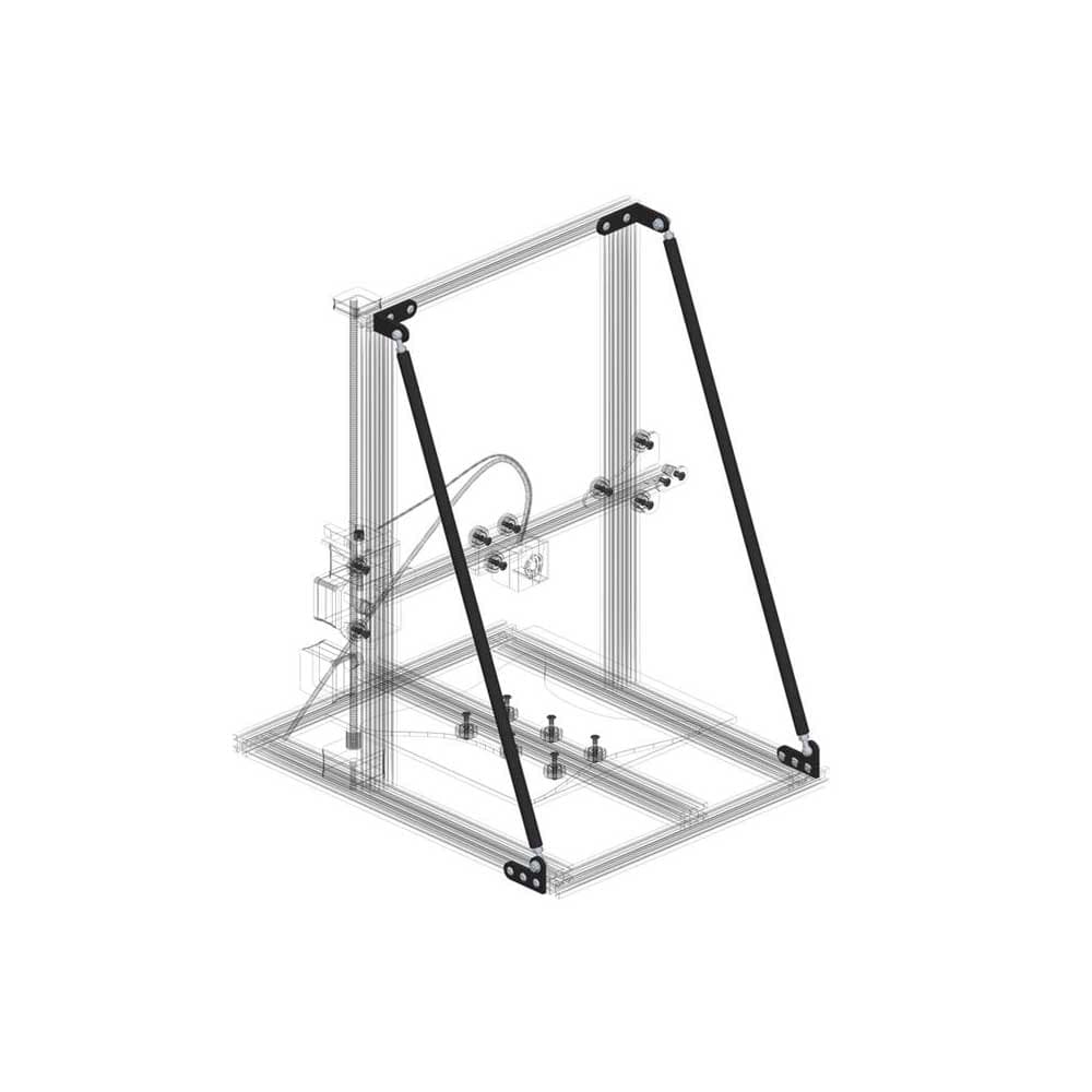 Frame Brace Kit for 300 x 300 x 400 3D Printers – Vaughan 3D Printing ...